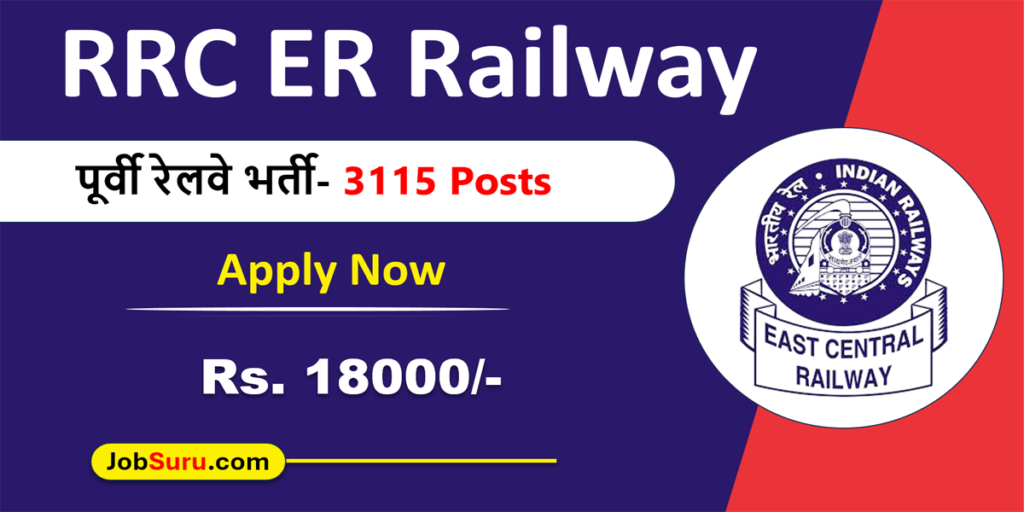 RRC ER Railway Recruitment 2024 Apply Online 3115 Posts at www.er ...
